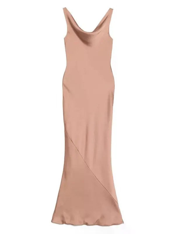 Norma Kamali Maria Maxi Dress - Brown