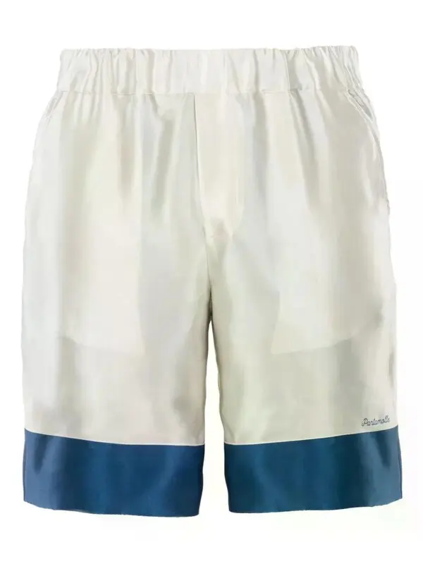 PANTAMOLLE Silk-satin Shorts
