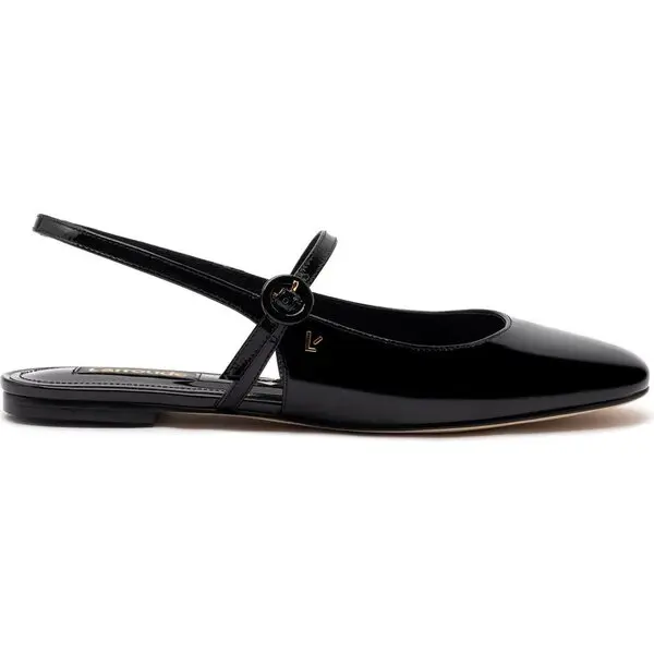 Larroude Georgina Ballet Flat - Black