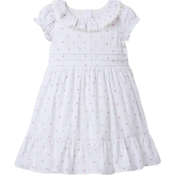 Janie And Jack Rosebud Dress In White - 25% Off | Editorialist