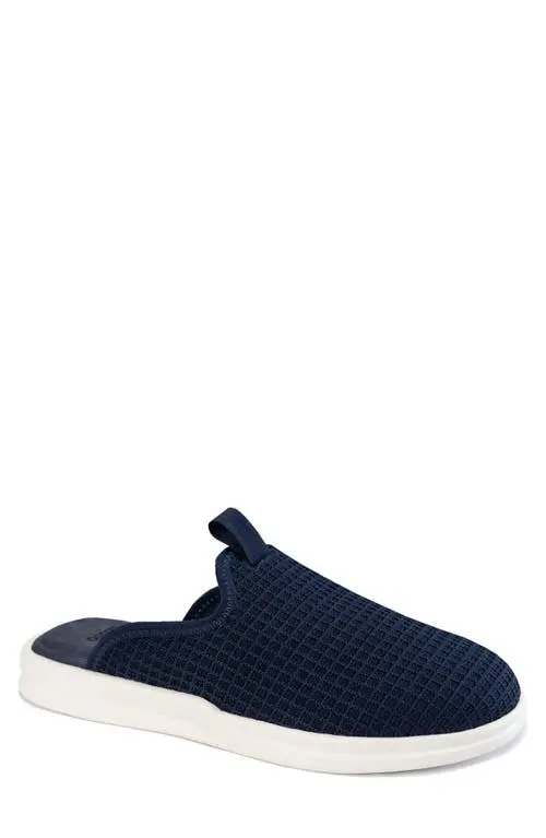 LUSSO CLOUD Pelli Waffle Knit Slipper - Indigo / Marshmallow