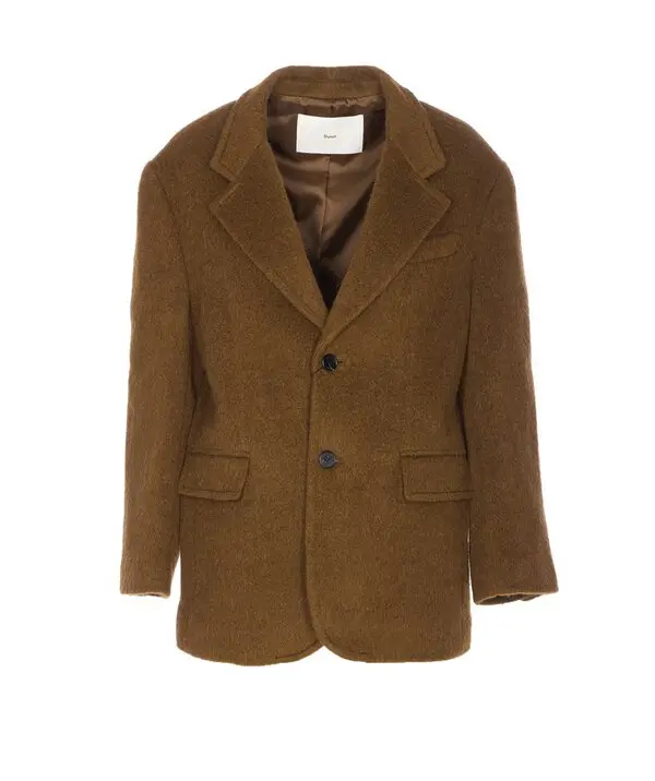 DUNST Jacket With Frontal Buttons Closure - Green