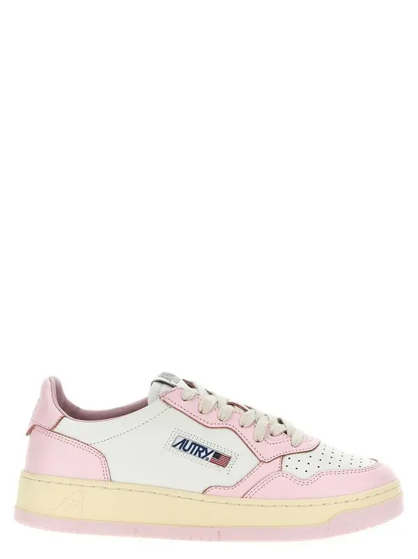 AUTRY Medalist Low Two-tone Leather Sneakers - Multicolor