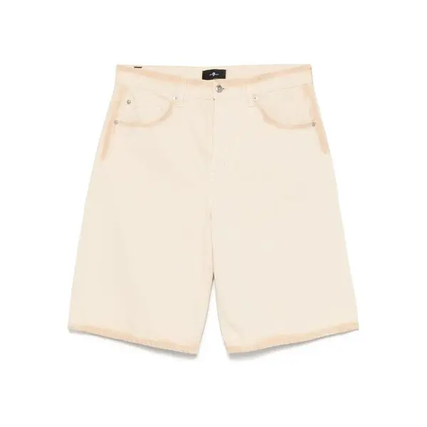 7 For All Mankind Classic Five Pockets Shorts - Beige