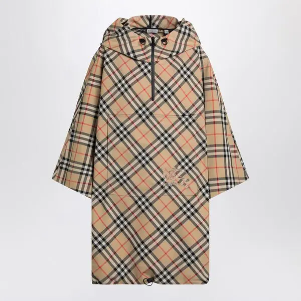 Burberry Check Pattern Poncho
