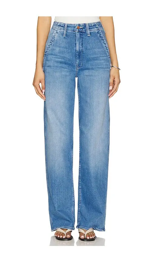 MOTHER The Major Prep Zip Sneak Jeans