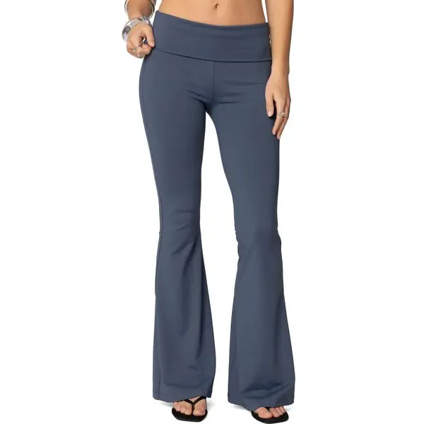 EDIKTED Jayna Foldover Waist Yoga Pants