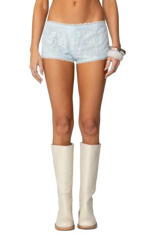 EDIKTED Sloaney Lace Micro Shorts