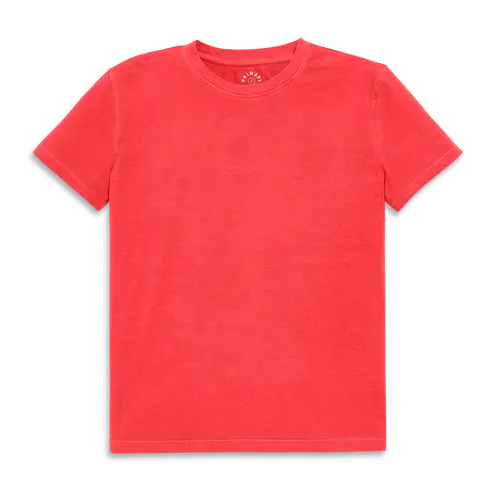 PRIMARY Adult Easy Crewneck T-shirt - Garment-dyed Strawberry
