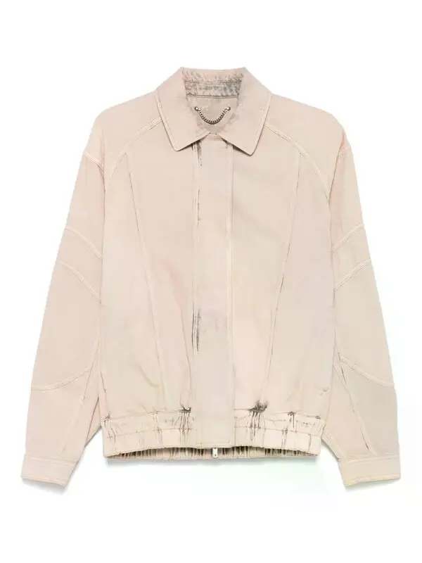 Golden Goose Dyed Denim Bomber Jacket - Neutrals