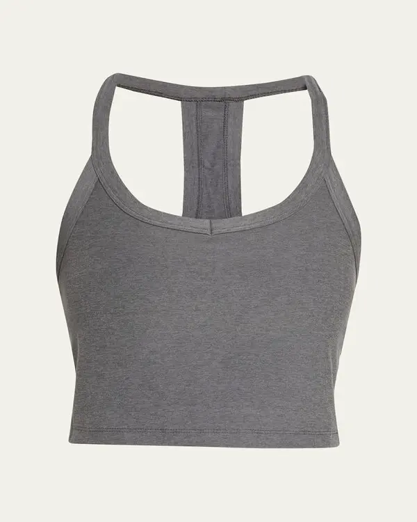 Beyond Yoga Spacedye Cropped Tank Top - True Gray Heather