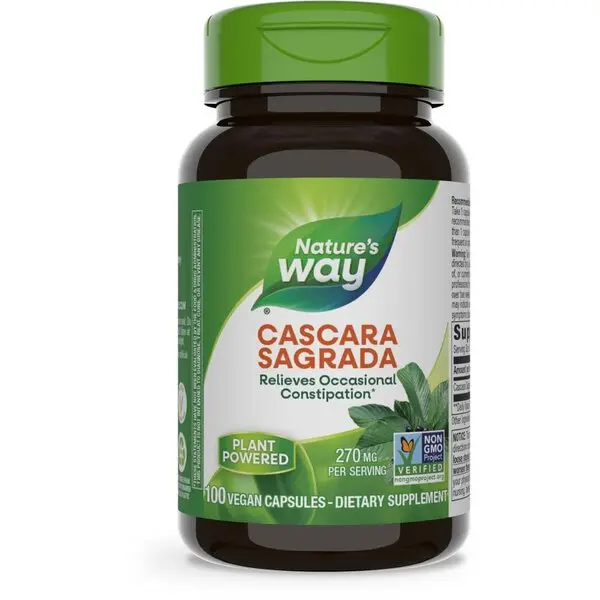 NATURE'S WAY Cascara Sagrada Bark 100 Capsules