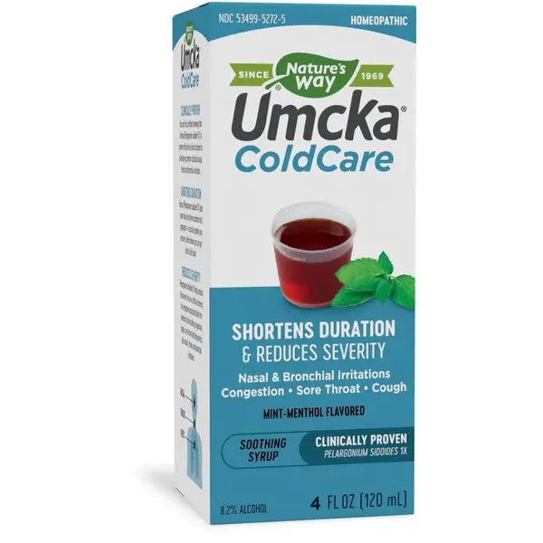 NATURE'S WAY Umcka Coldcare Menthol Syrup 120 Milliliters