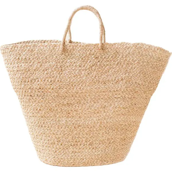 INDEGO AFRICA Braided Raffia Tote - Natural