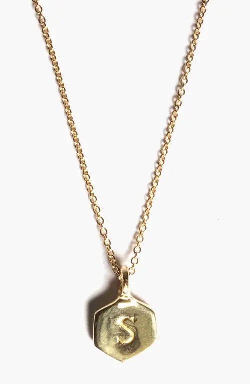 ODETTE NEW YORK Monogram Charm Necklace - Letter S