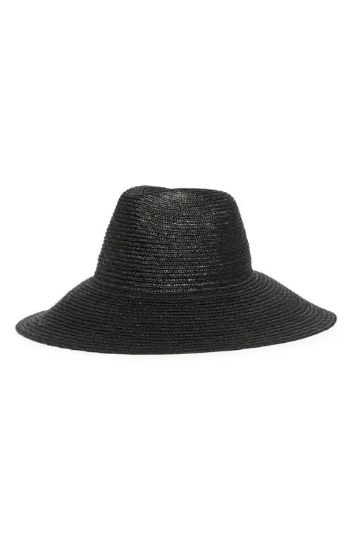 Nordstrom Wide Brim Straw Sun Hat - Black