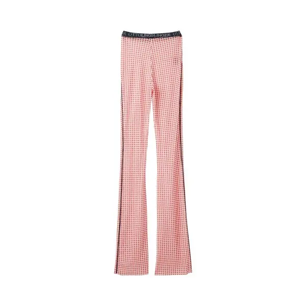 Ottolinger Gingham Print Mesh Pants - Multicolor