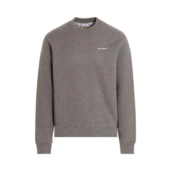 Off-White Wave Outline Diag Sweatshirt - Grey