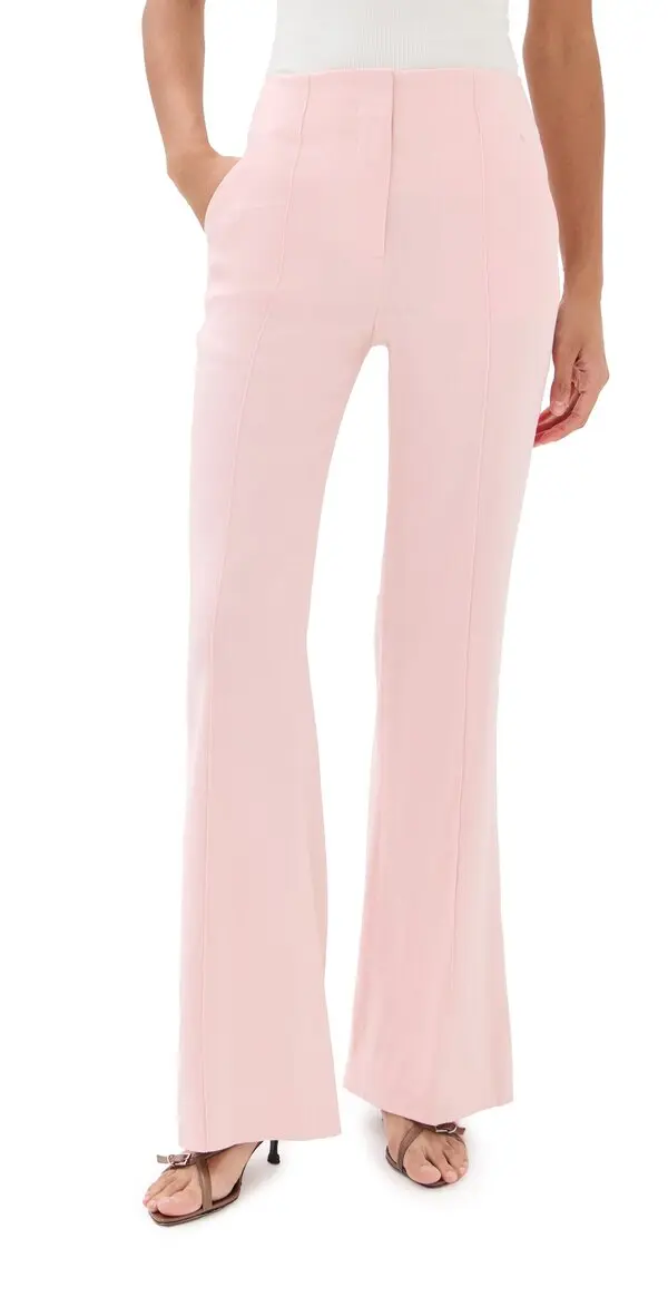 Veronica Beard Komi Wide-leg Trousers - Pink Shell