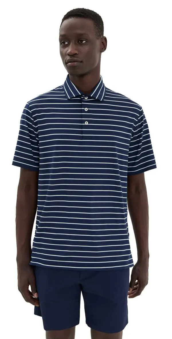 Ralph Lauren Striped Lightweight Airflow Polo - Refined Navy Multi