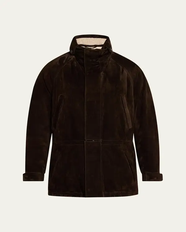 Loro Piana Icer Suede Field Jacket