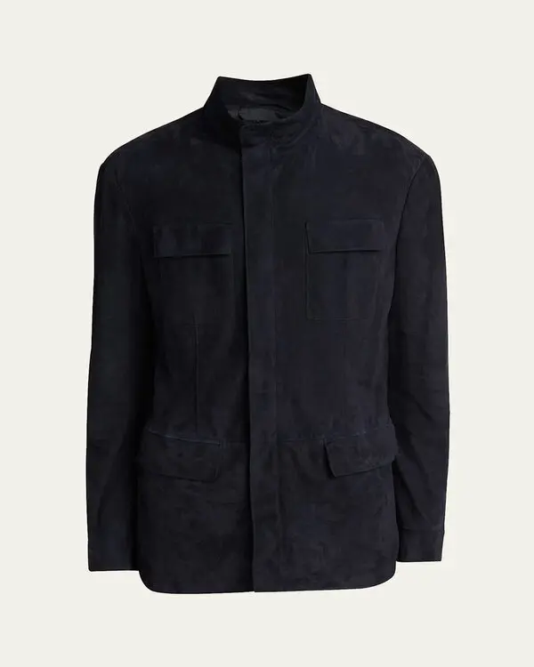 Giorgio Armani Suede Field Jacket