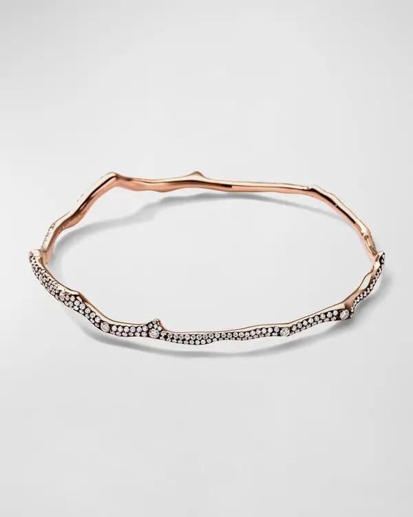 Ippolita Stardust 18k Rose Gold Coral Reef Bangle With Diamonds