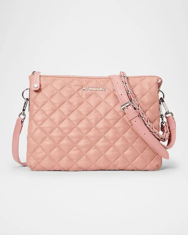 Mz Wallace Crosby Pippa Large Crossbody Bag - Dusty Rose