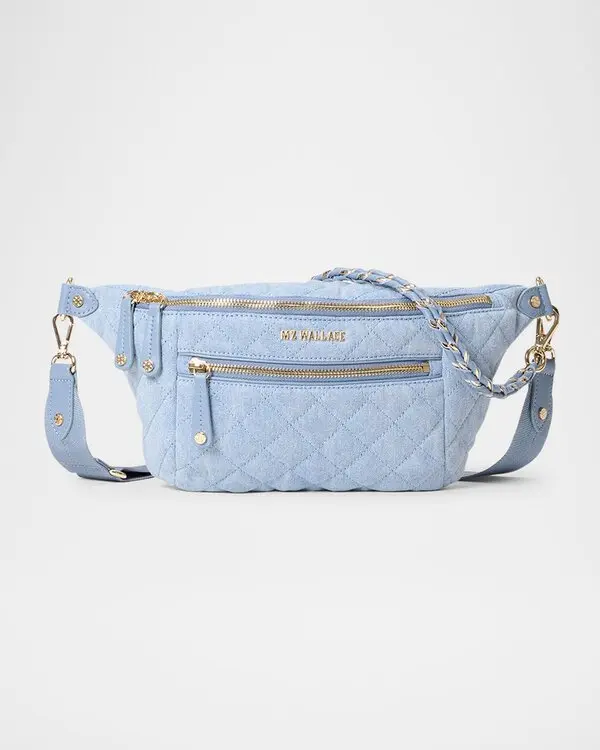 Mz Wallace Crosby Small Quilted Sling Crossbody Bag