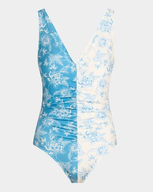 Solid & Striped The Luela One-piece Swimsuit - Classic Toile