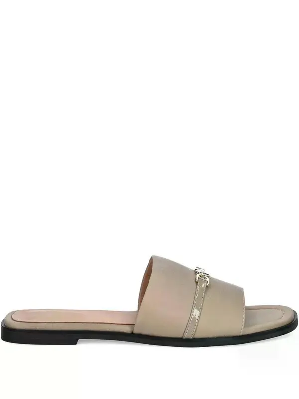 Moschino Leather Slides