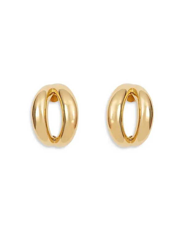 NINA GORDON Via Circle Statement Earrings - Gold
