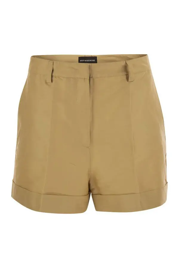 MVP WARDROBE Cotton And Silk Bermuda Shorts