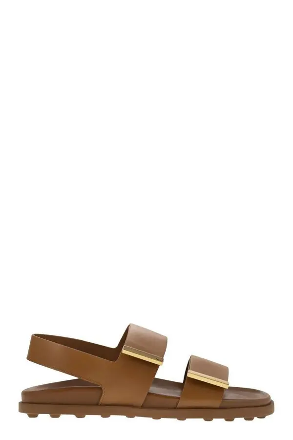 TOD'S Sandal With Leather Straps - Brown