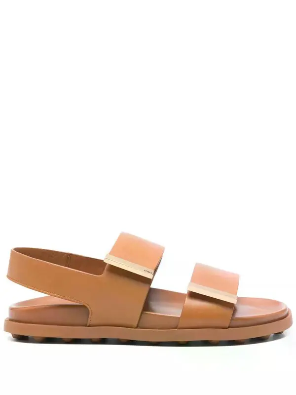 TOD'S Leather Sandals - Brown