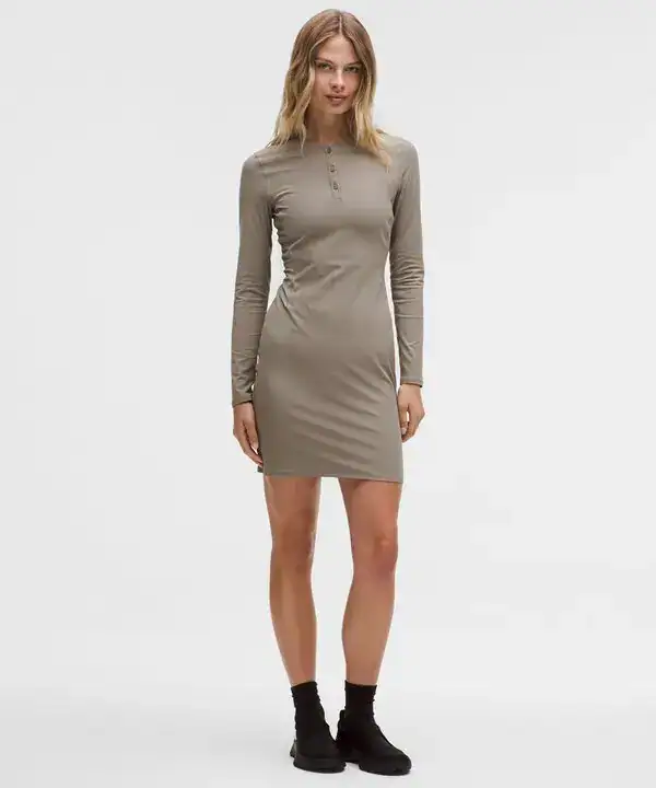 high neck long sleeve white dress Elegant Crew Neck Long Sleeve A-line Wedding Dresses with Pocket White / 4