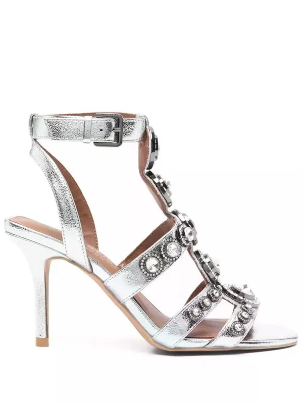 Kurt Geiger 85mm Octavia Sandals - Silver