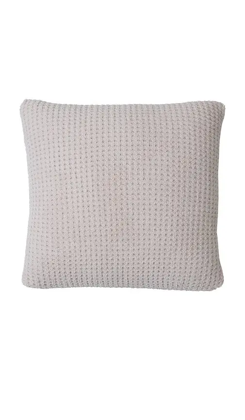 Barefoot Dreams Cozychic Waffle Pillow In Taupe,grey