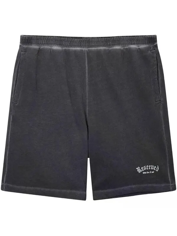 Izzue Cotton Track Shorts - Black