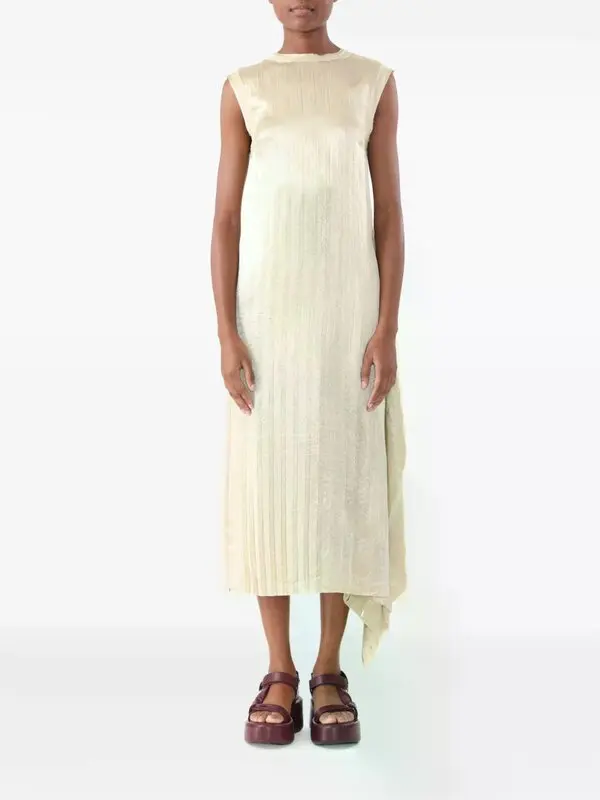 JASON WU Asymmetric Pleated Dress - Neutrals