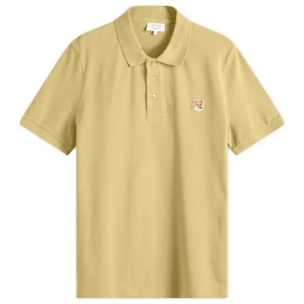 Maison Kitsuné Fox Head Patch Regular Polo - Canvas