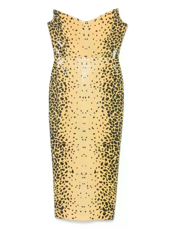 Alex Perry Strapless Maxi Dress