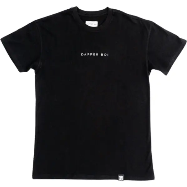 DAPPER BOI Essential Drop Shoulder Tee - Black