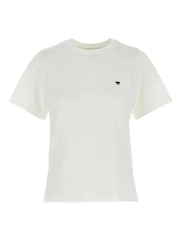 Max Mara Logo-embroidered T-shirt - White