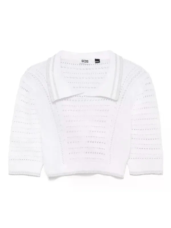 Gcds Cropped Polo Top