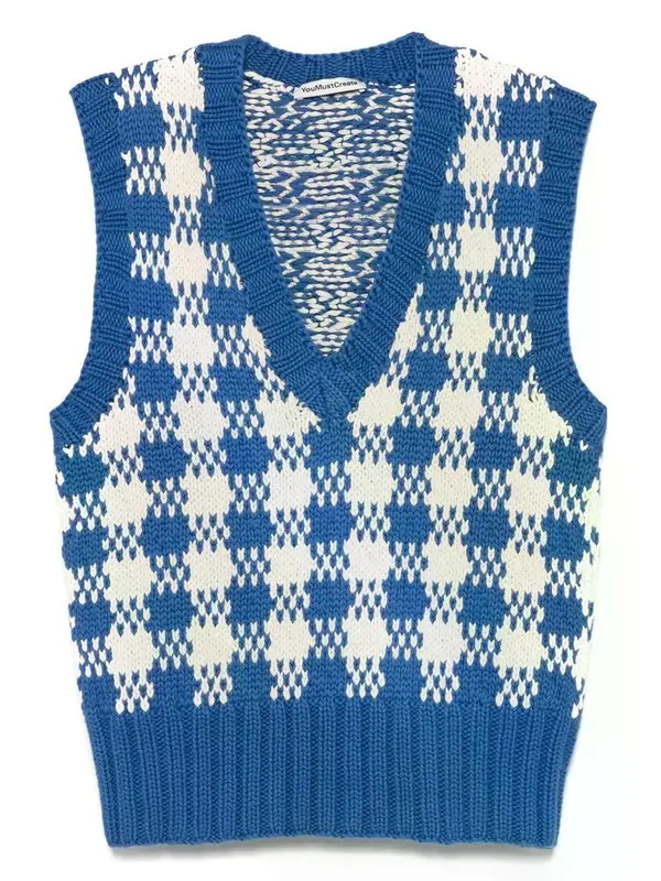 You Must Create Heidi Vest - Blue