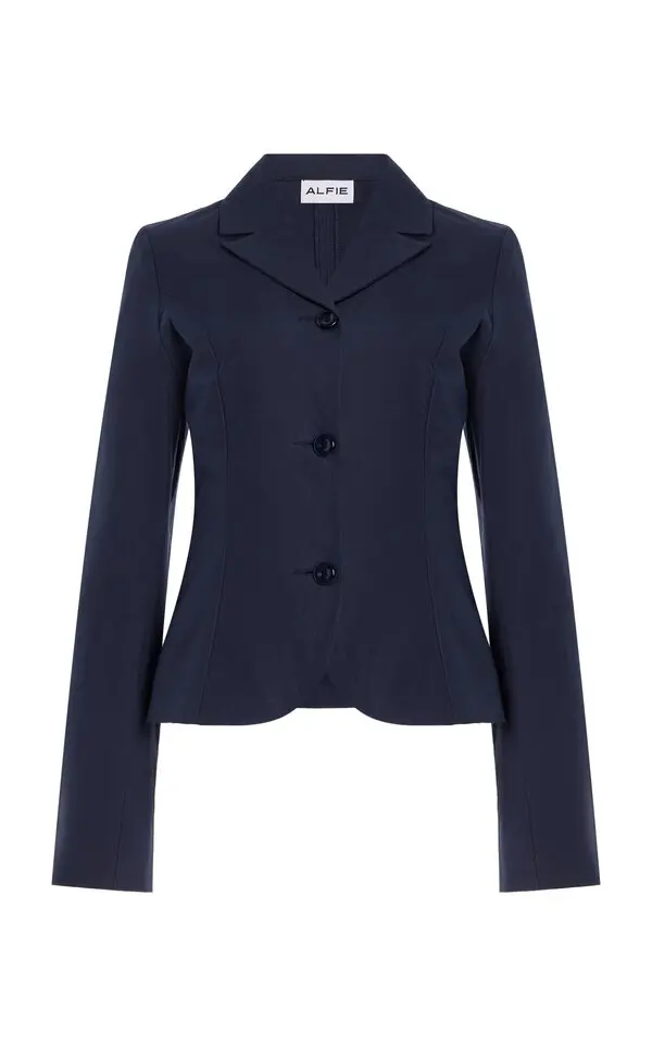 ALFIE Alma Cotton Twill Jacket - Blue