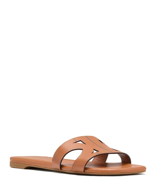 Kate Spade New York Double K Slide Sandals - Saddle