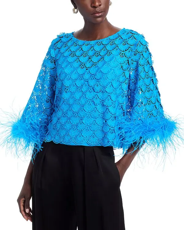 UNGARO Paloma Blouse - Aegean Blue