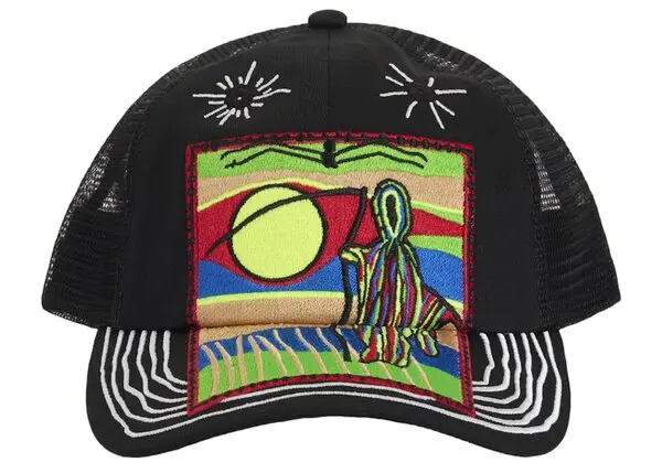 Supreme Reaper Mesh Back 6-panel Cap - Black